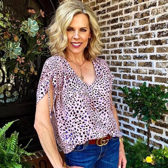 CAbi | Tops | Cabi 598 Seaside Top Spring 202 Small Euc | Poshmark